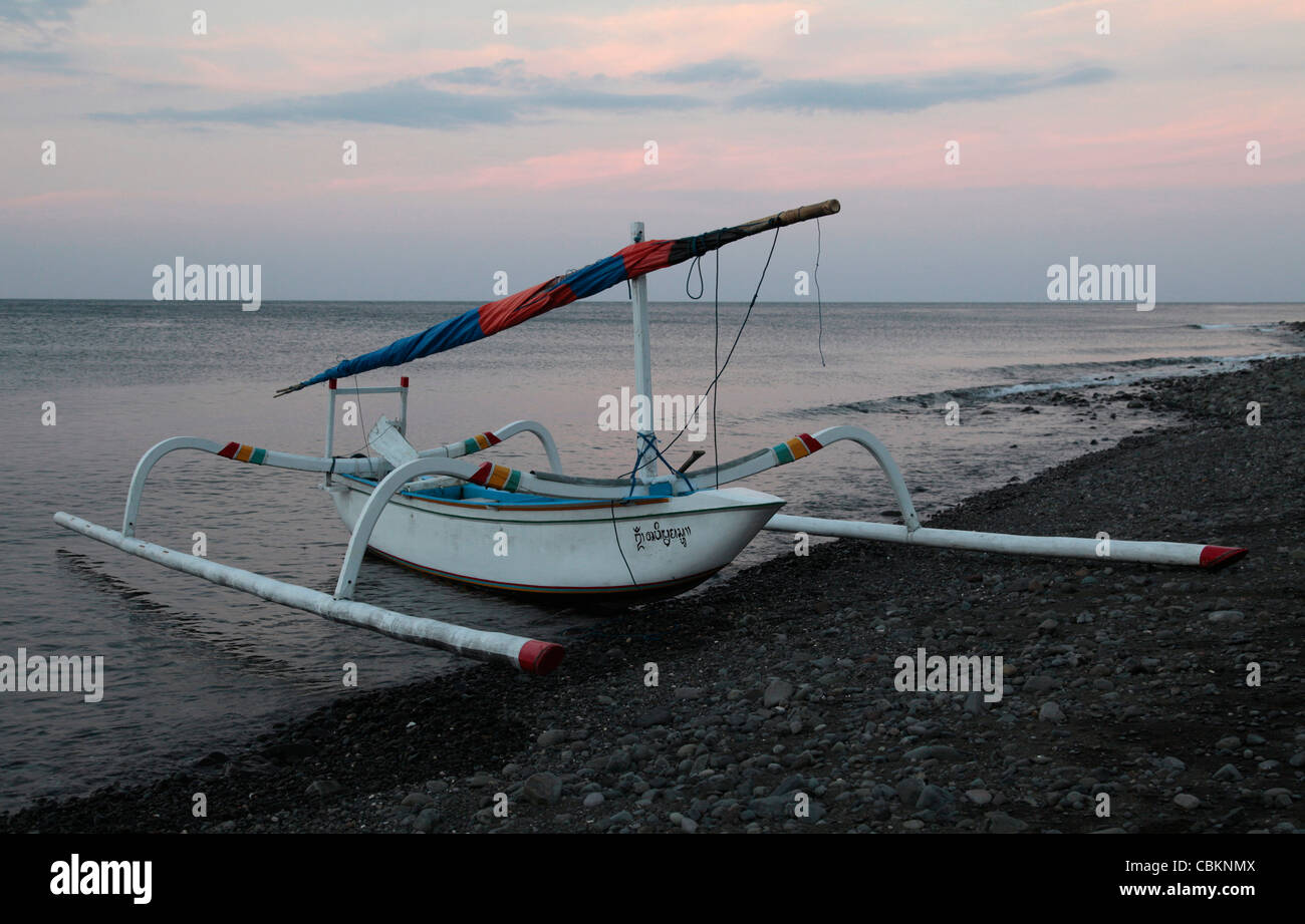 Traditional fishing boat jukung hi-res stock photography and images - Alamy