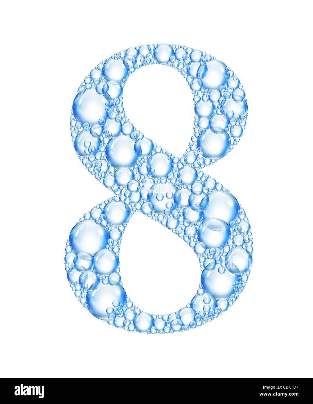 Air bubbles alphabet Cut Out Stock Images & Pictures - Alamy