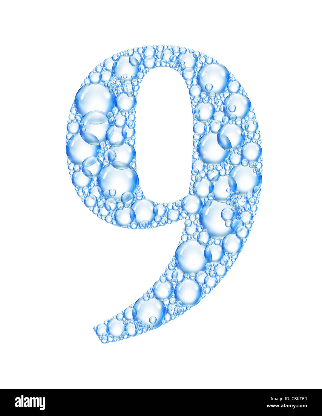 Air bubbles alphabet Cut Out Stock Images & Pictures - Alamy