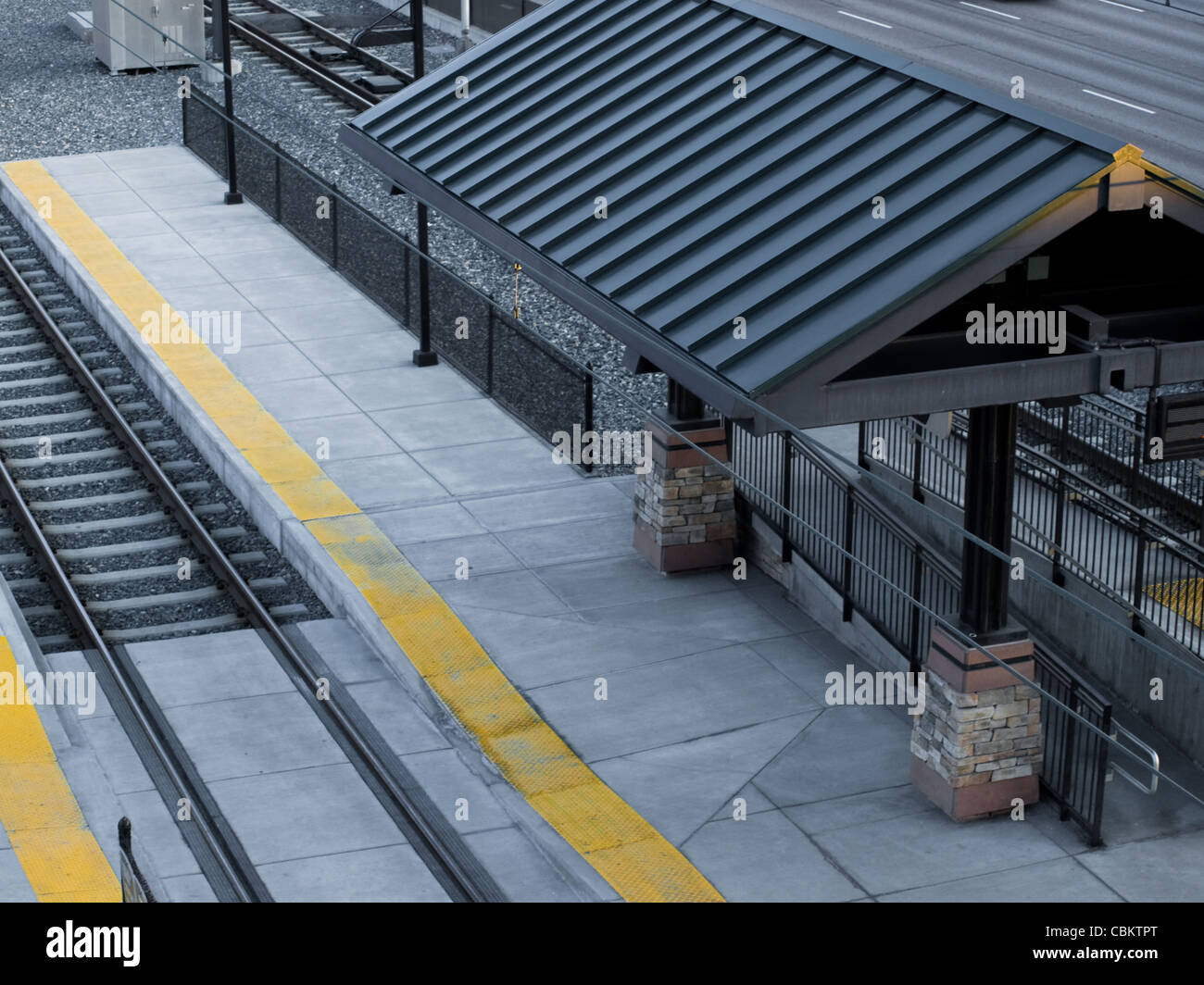 Light rail station Stock Photo - Alamy