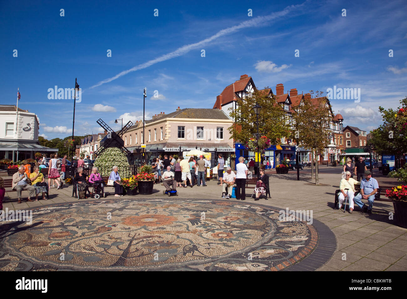 Lytham Piazza and mosaic Stock Photo - Alamy