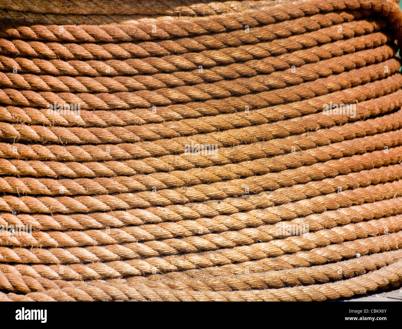 Roll of marine roap Stock Photo - Alamy