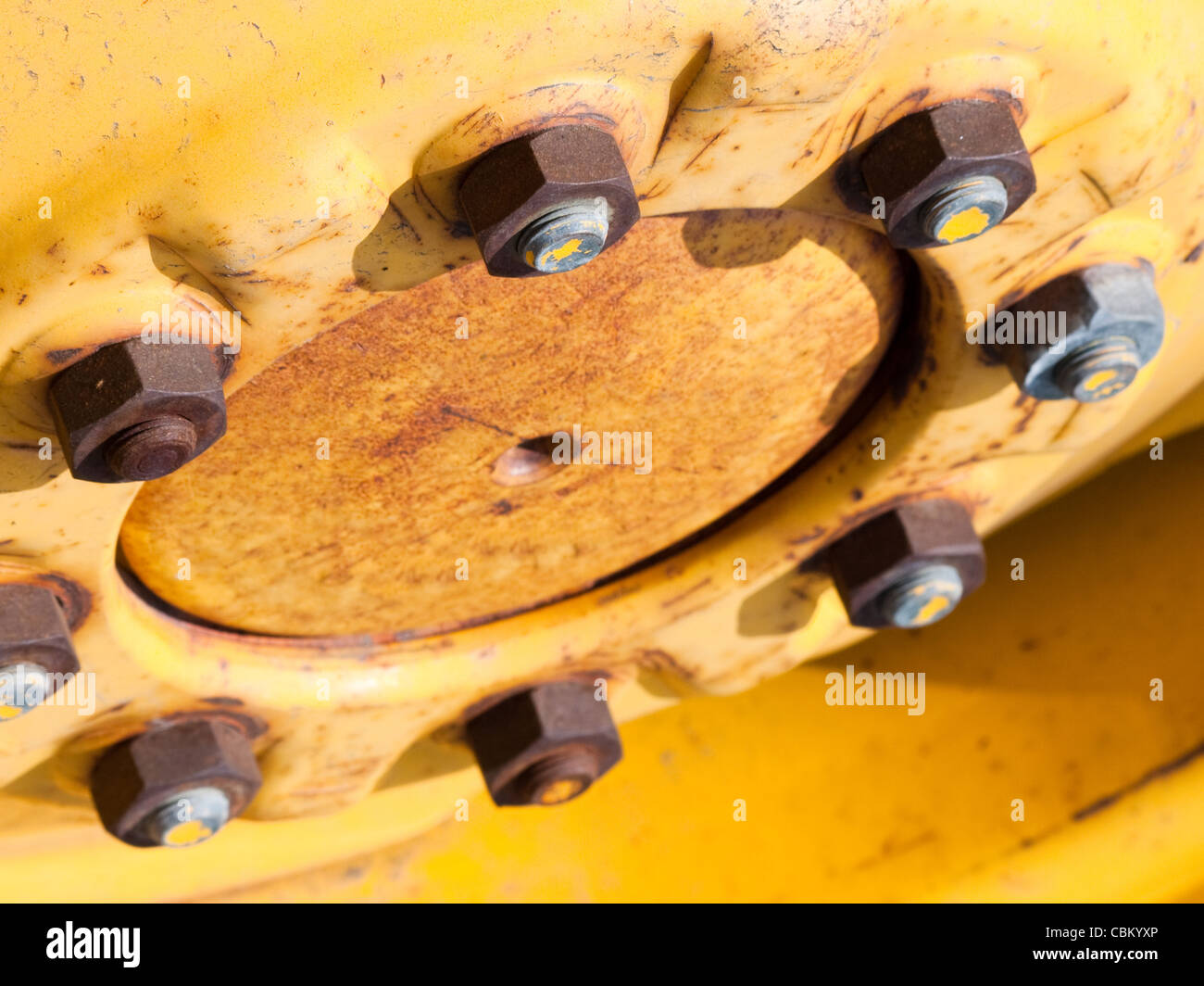 Wheel of the excavator Stock Photo - Alamy