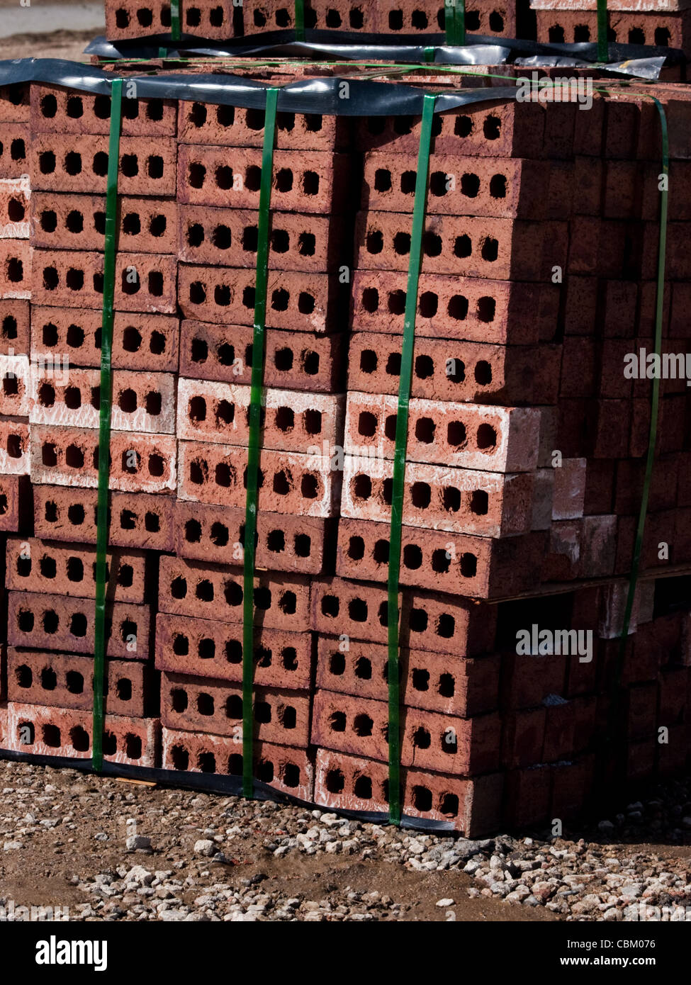 Stack of bricks at the construction site Stock Photo - Alamy