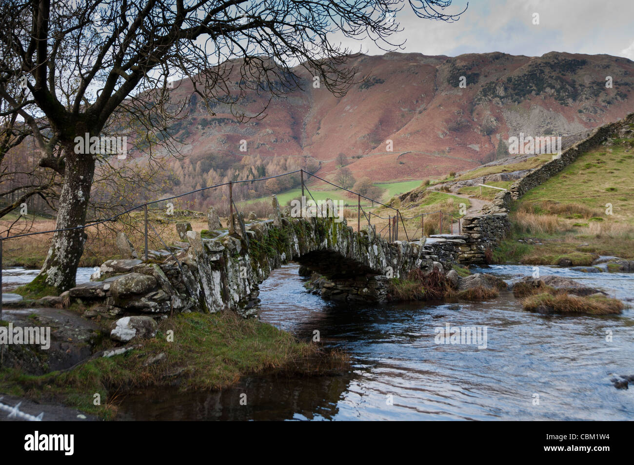 Slater Bridge in Langdale, Lake District Stock Photo - Alamy