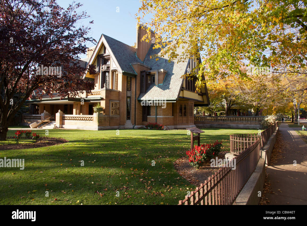 Nathan G. Moore House Oak Park Illinois designed by Frank Lloyd Wright ...