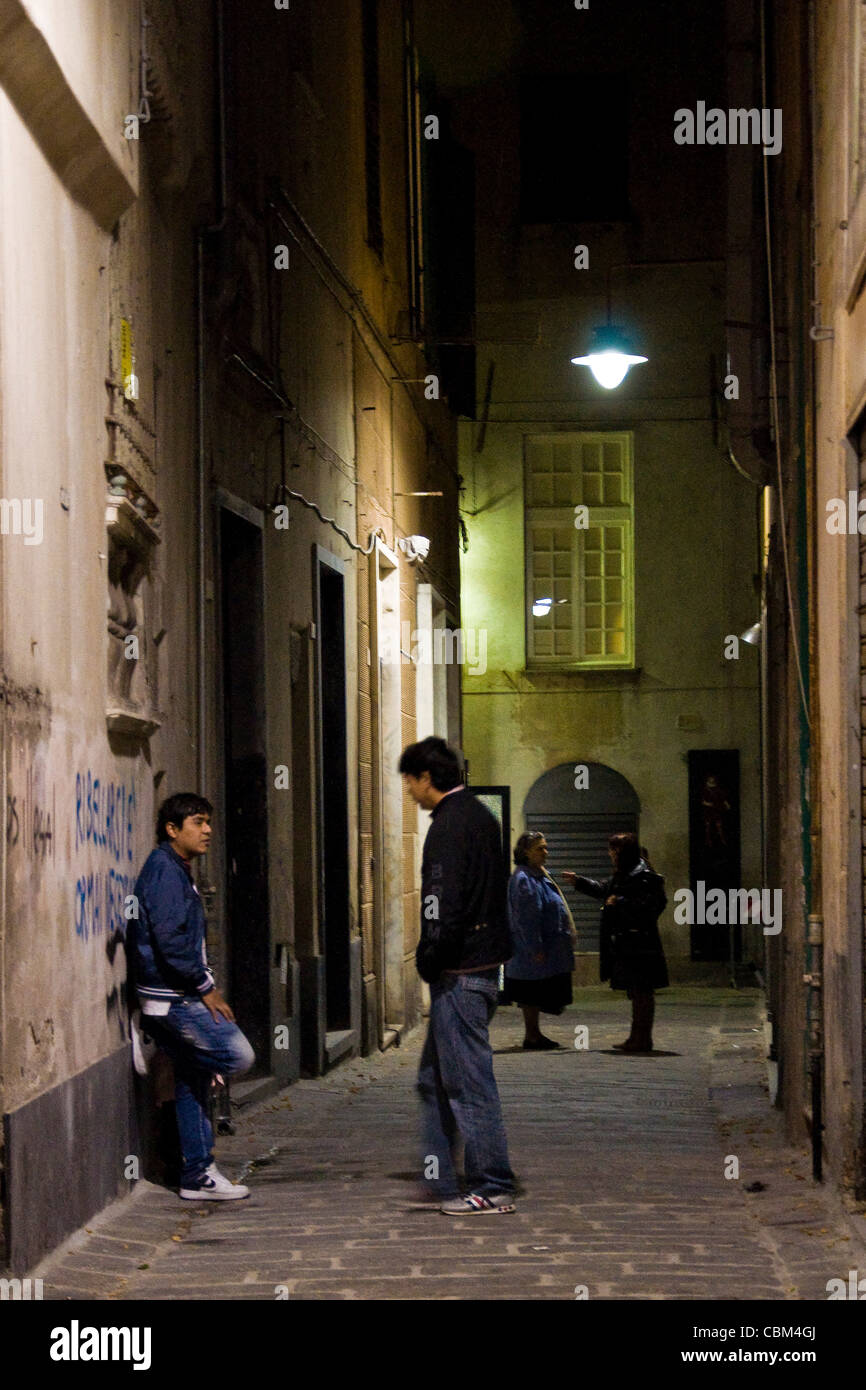Social discomfort, Genoa, Liguria, Italy Stock Photo - Alamy