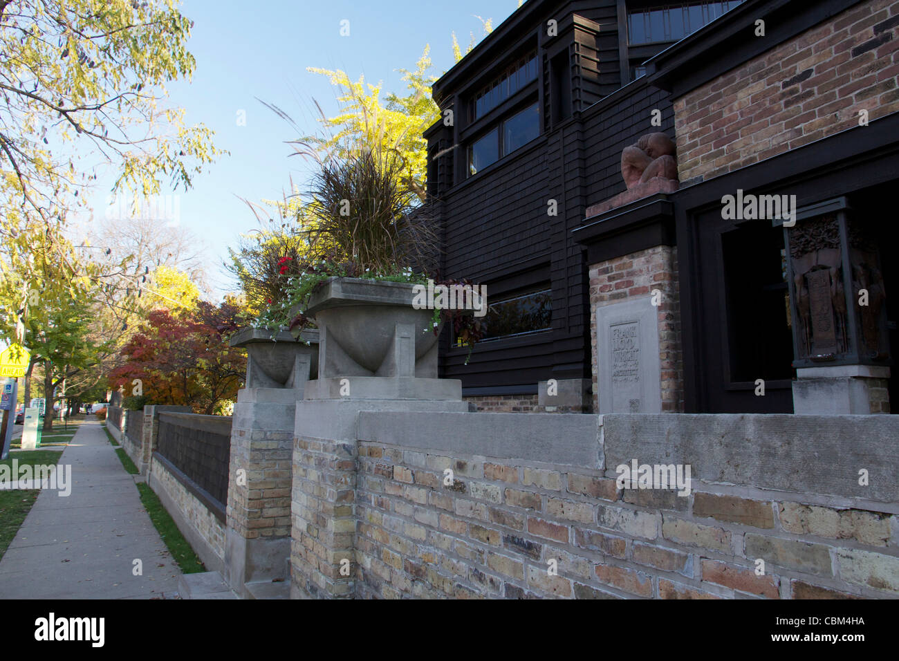 Frank Lloyd Wright Home and Studio Oak Park Illinois Stock Photo - Alamy