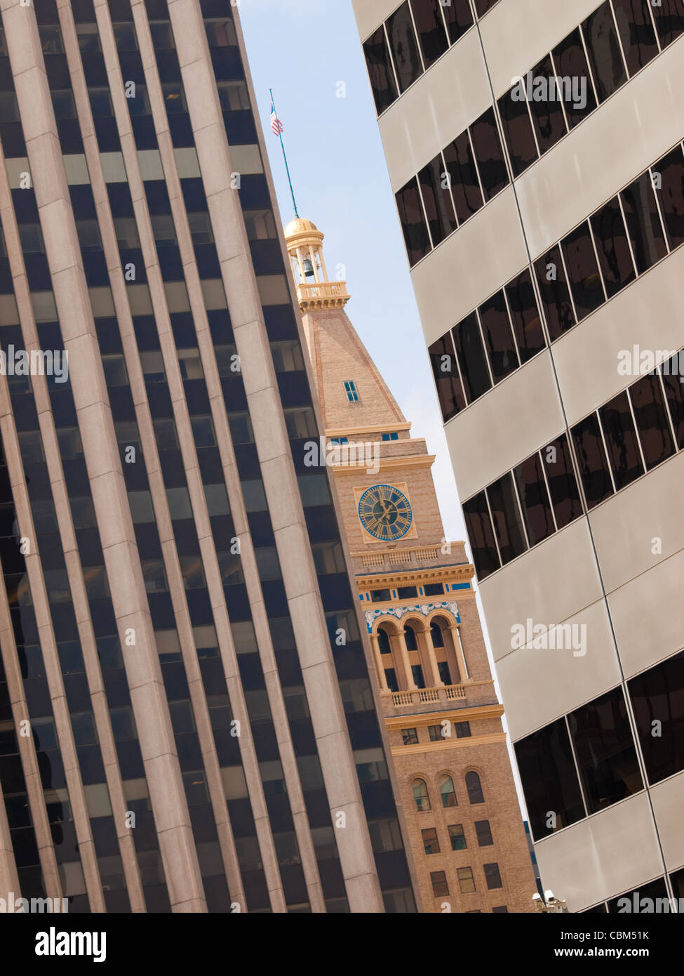 Clock Tower in Denver Stock Photo - Alamy