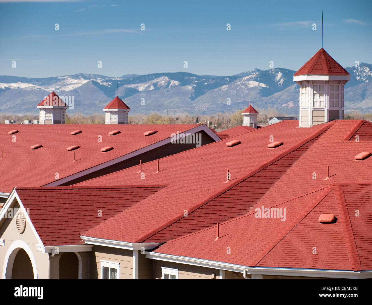 Rooftop of apartment building in Belmar, Colorado Stock Photo - Alamy