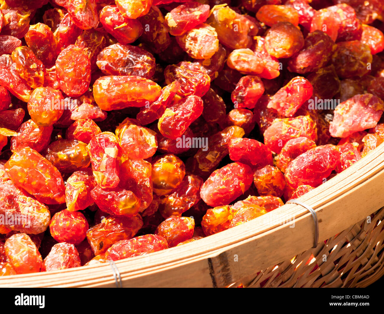 Dry fruites at the japanese street market Stock Photo - Alamy
