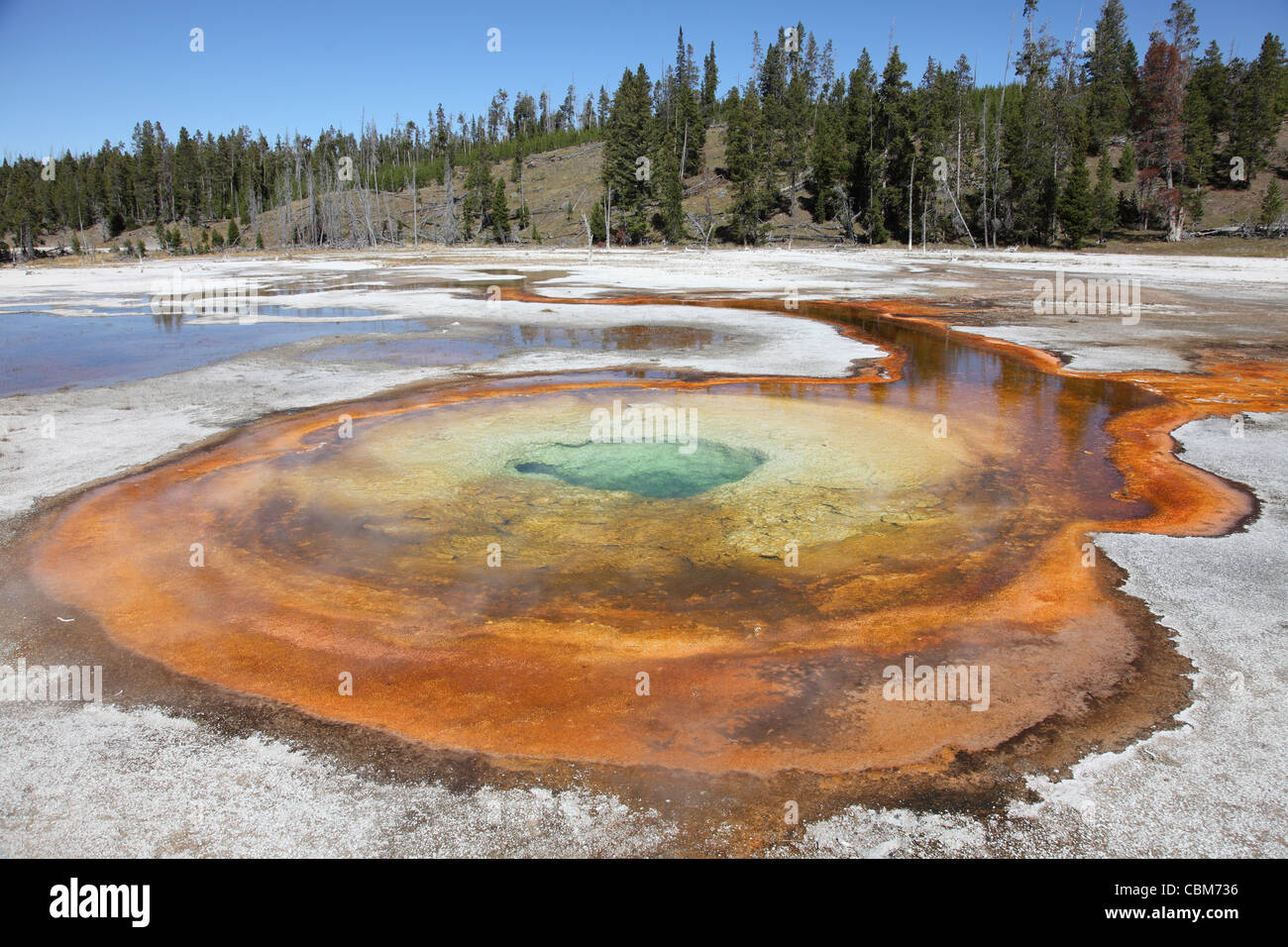 Chromatic Pool Hot Spring, Upper Geyser Basin geothermal area ...