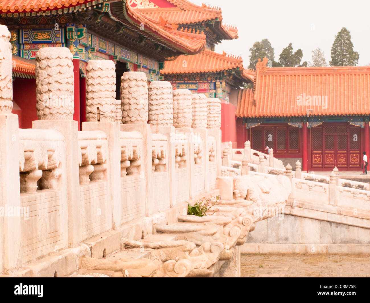 Facade and roofs details, Forbidden City in Beijing. Imperial palace in ...