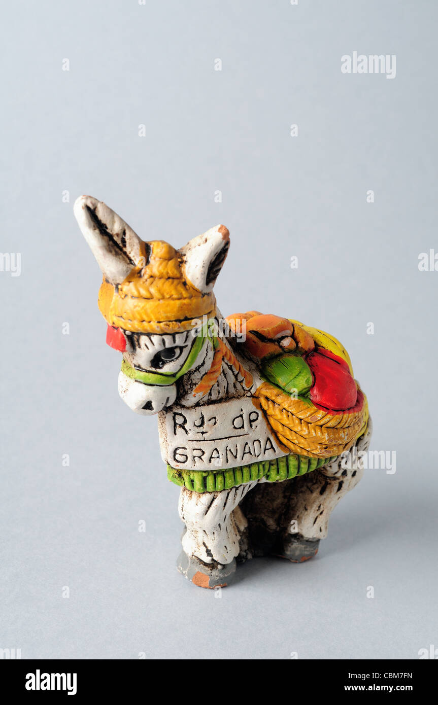 Donkey .Figure of ceramic from Spain Stock Photo - Alamy