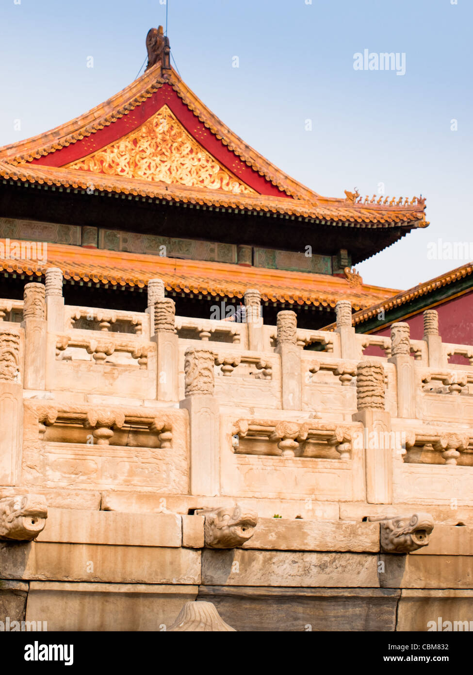 Facade and roofs details, Forbidden City in Beijing. Imperial palace in ...