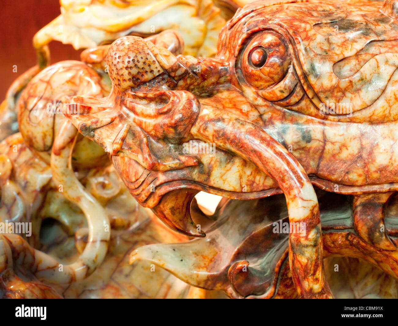 Traditional chinese sculptures made of jade Stock Photo - Alamy