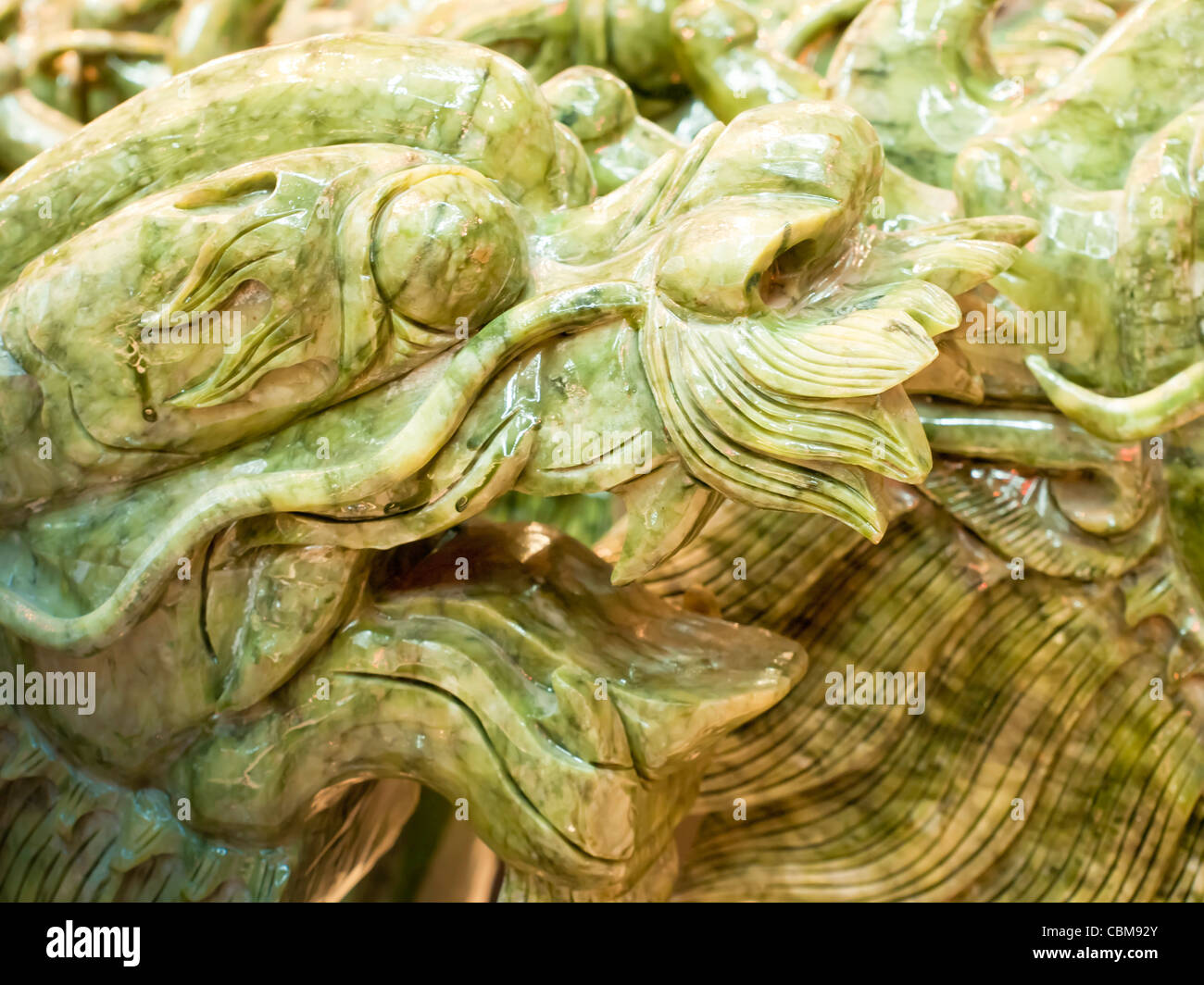 Traditional chinese sculptures made of jade Stock Photo - Alamy