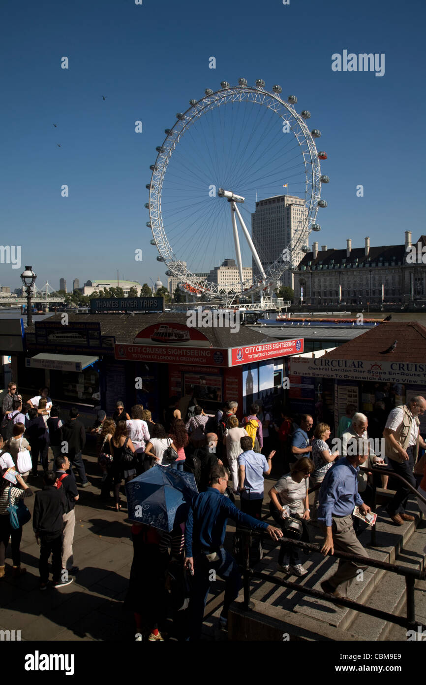 westminster pier river thames westminster london england Stock Photo ...