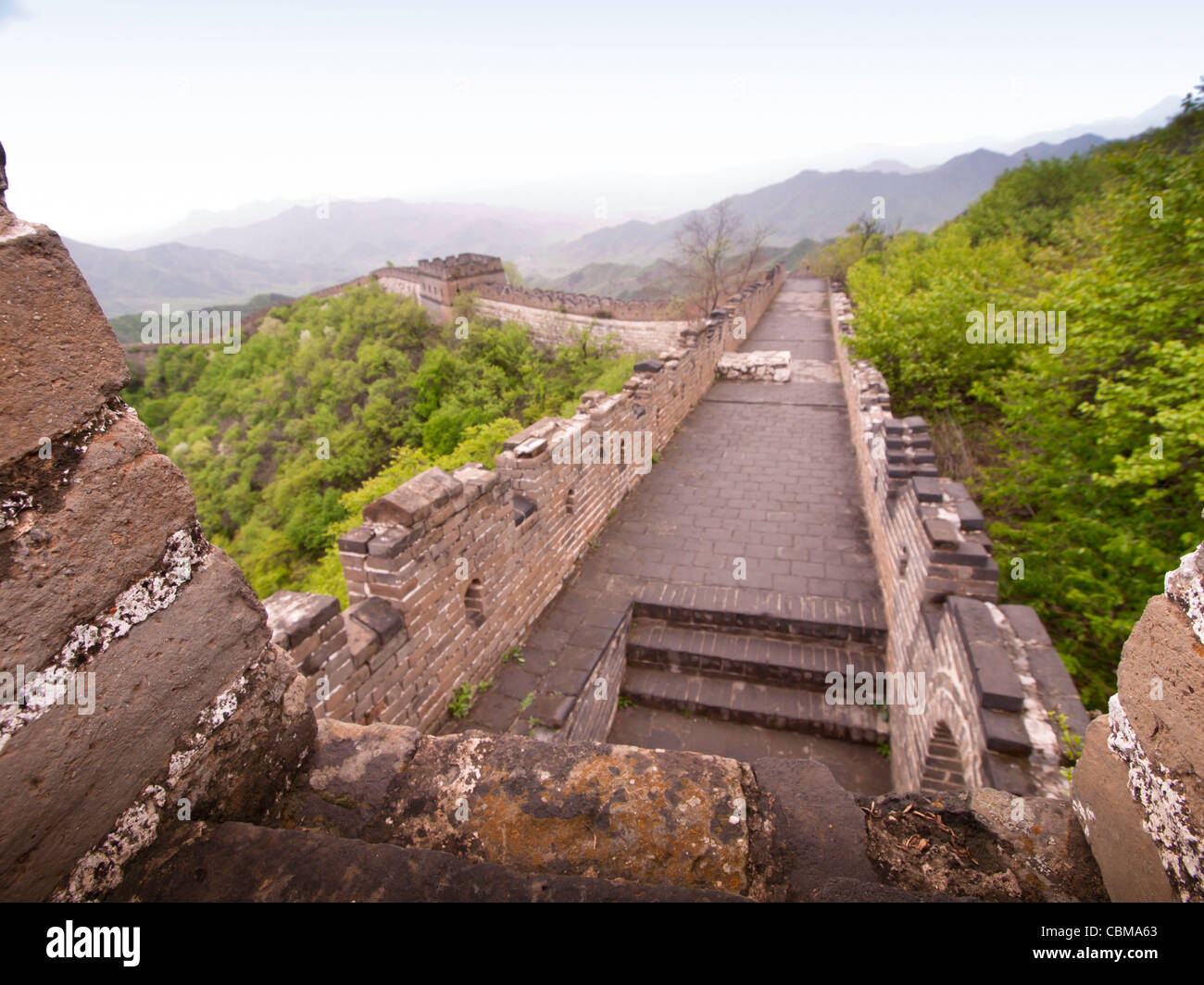 The Great Wall of China at the Mutianyu section near Beijing Stock ...