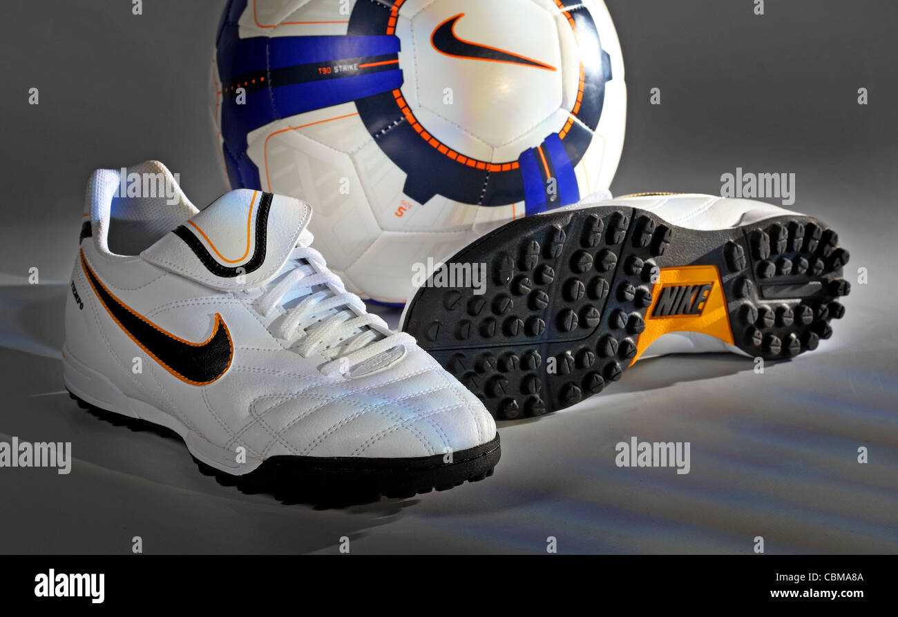 sport shoe football footwear nike Stock Photo - Alamy