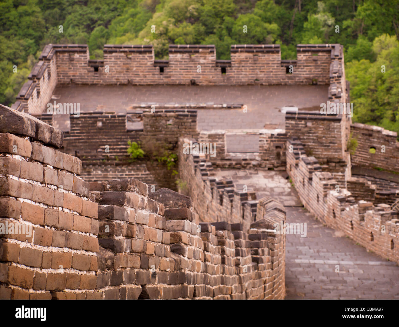 The Great Wall of China at the Mutianyu section near Beijing Stock ...