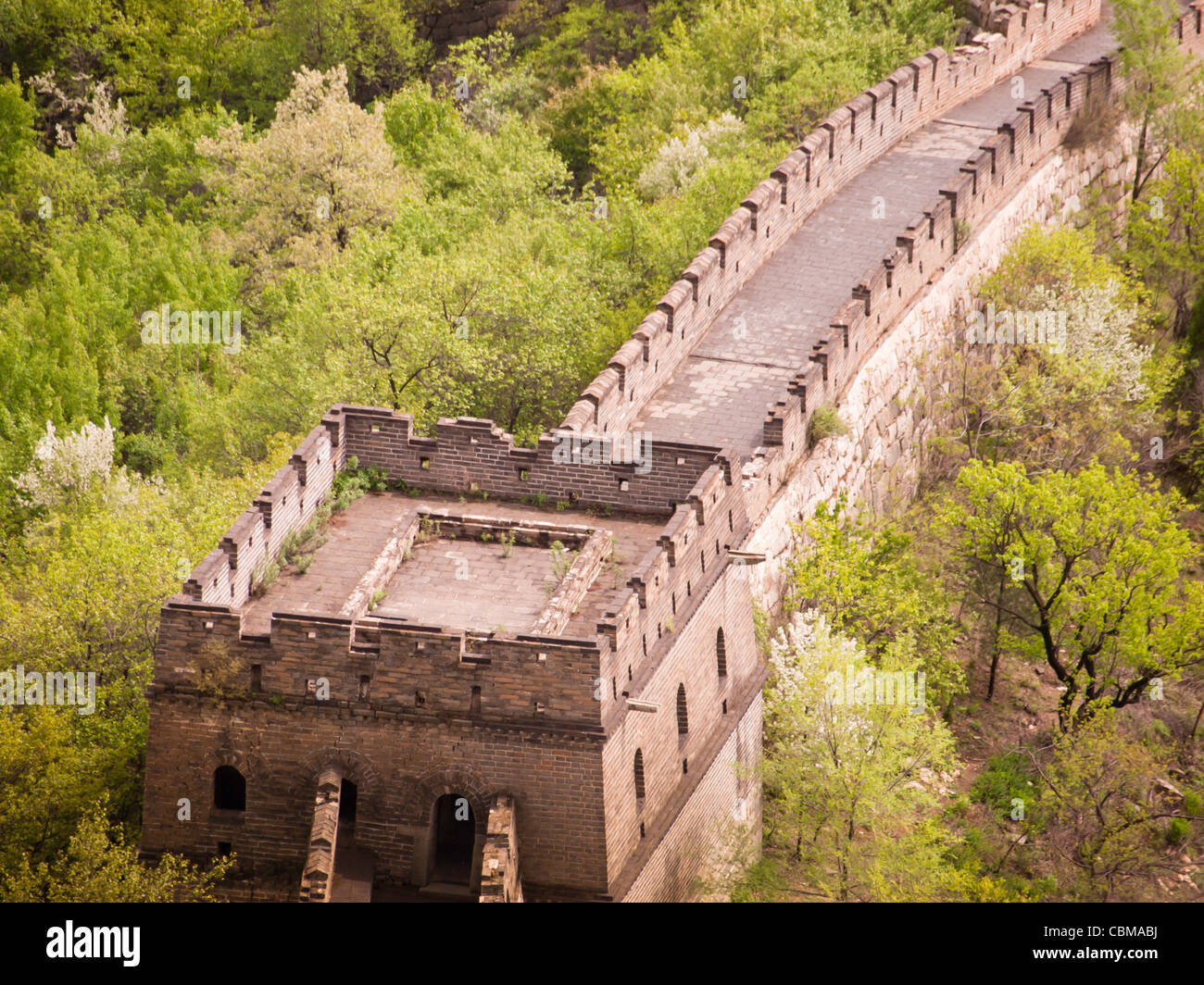 The Great Wall of China at the Mutianyu section near Beijing Stock ...