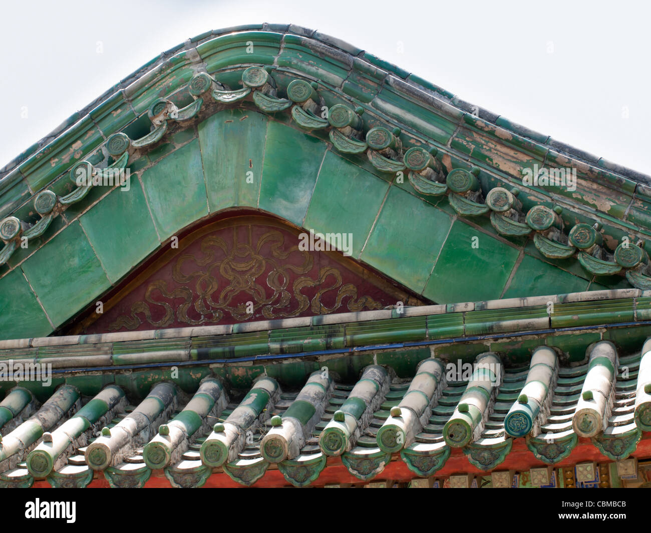Tile roof of Summer Palace in Beijing, China Stock Photo - Alamy