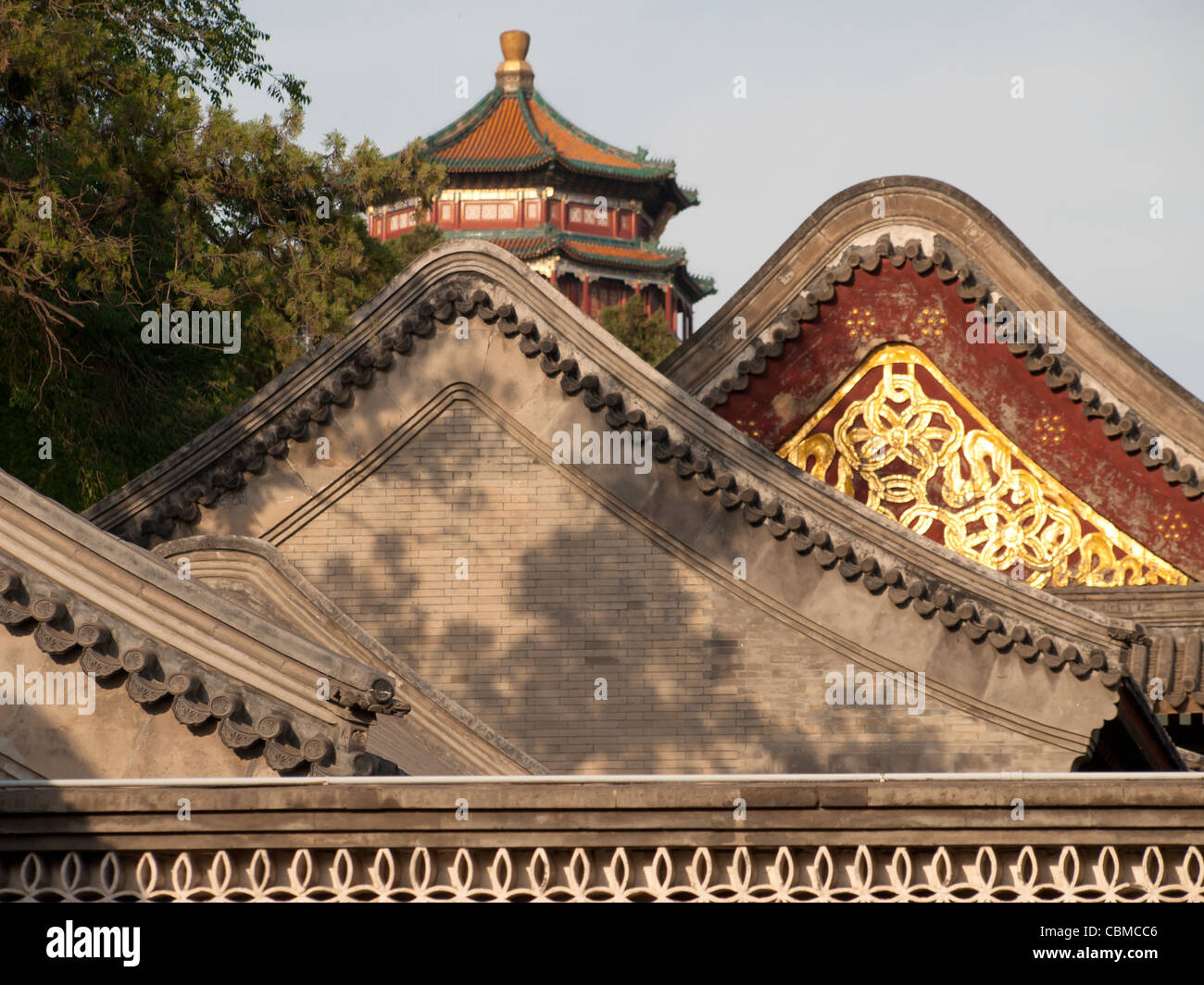 Roof of Summer Palace in Beijing, China Stock Photo - Alamy
