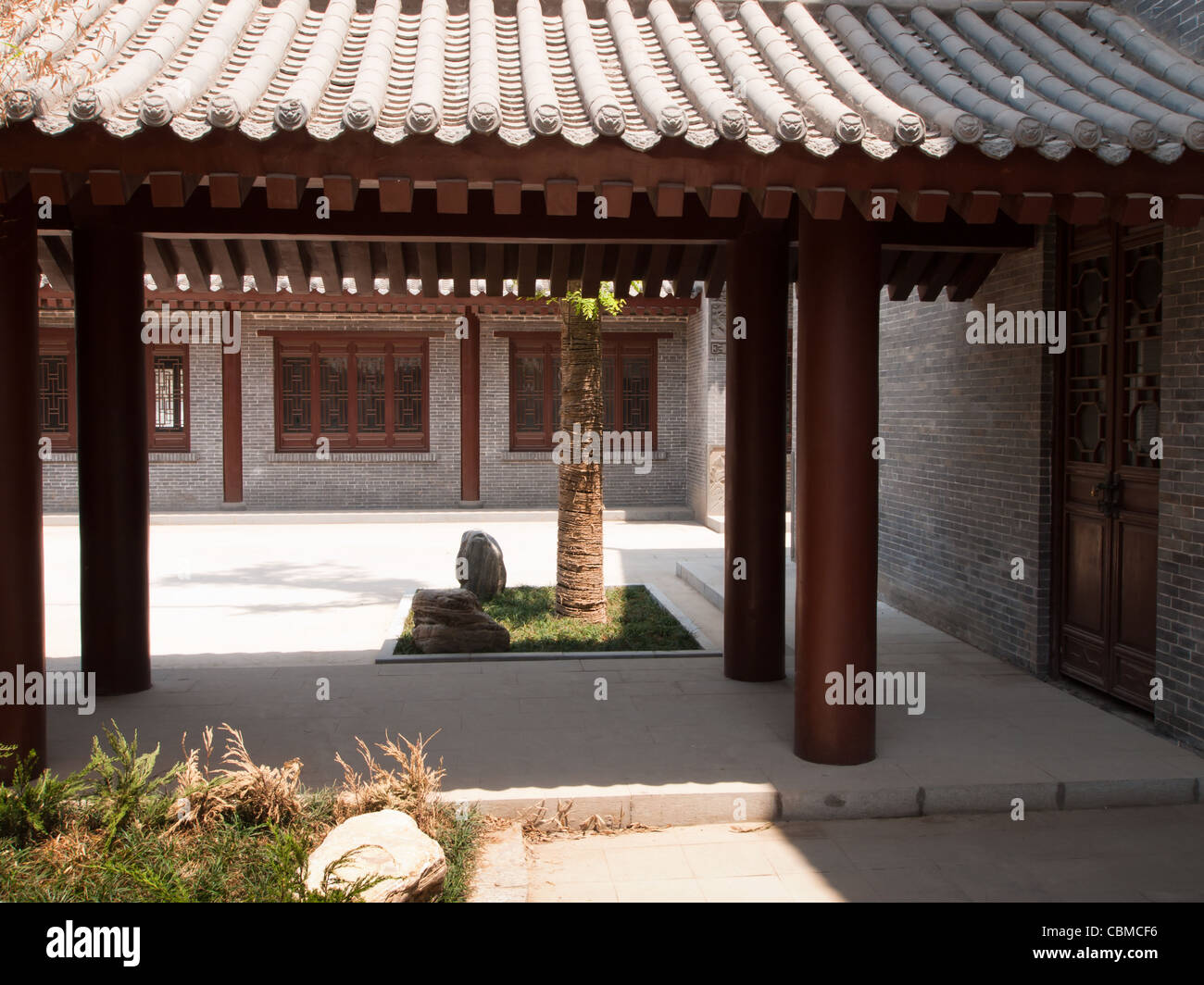Traditional chinese courtyard residences in Xian, China Stock Photo - Alamy