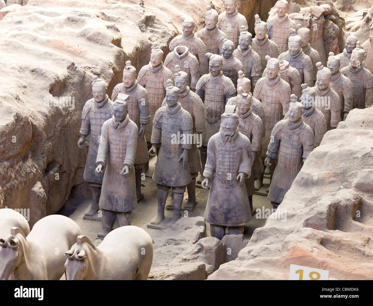 The Terracotta Army in Xian, China Stock Photo - Alamy