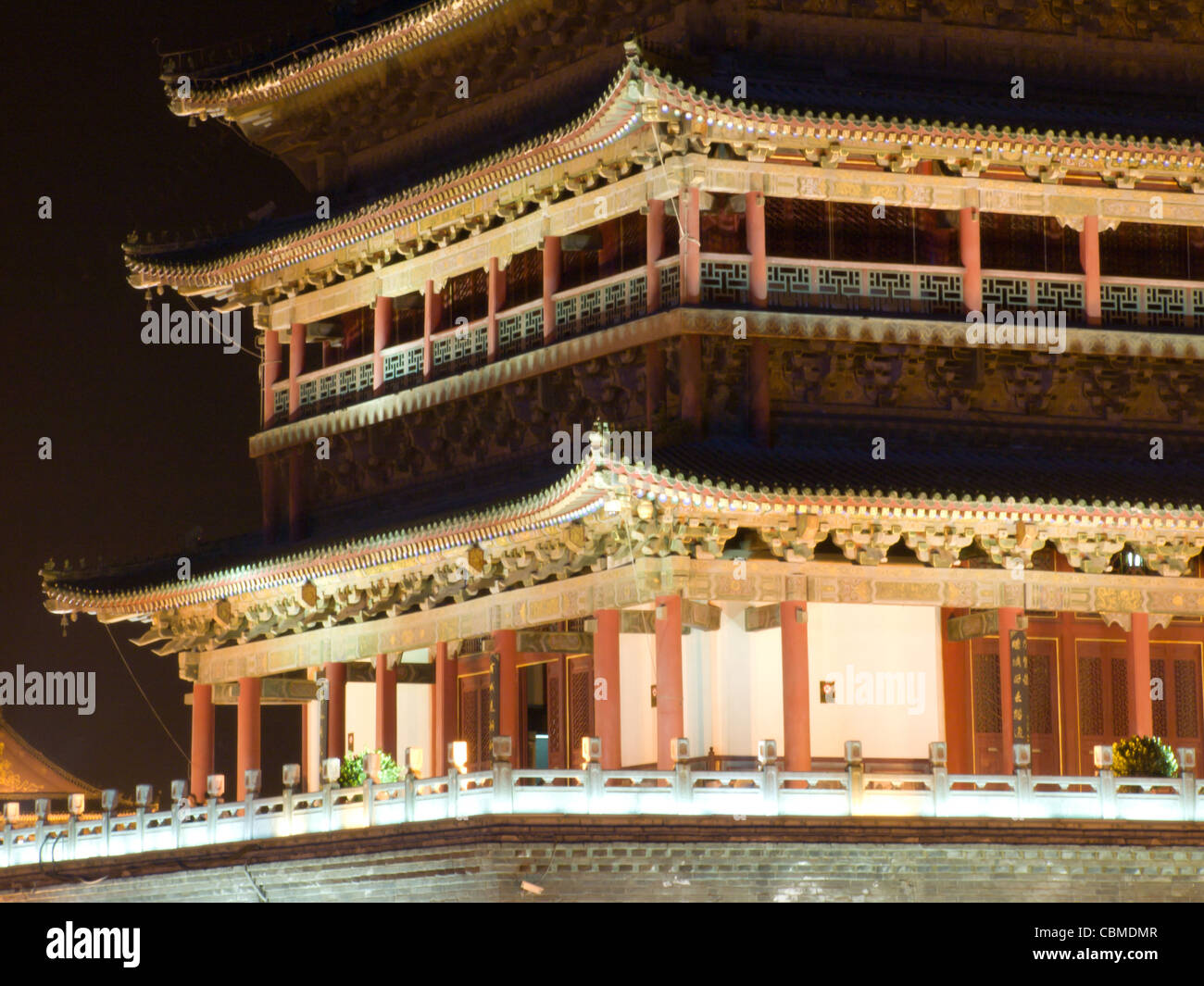 Beautiful and traditional building in the center of Xian Stock Photo ...