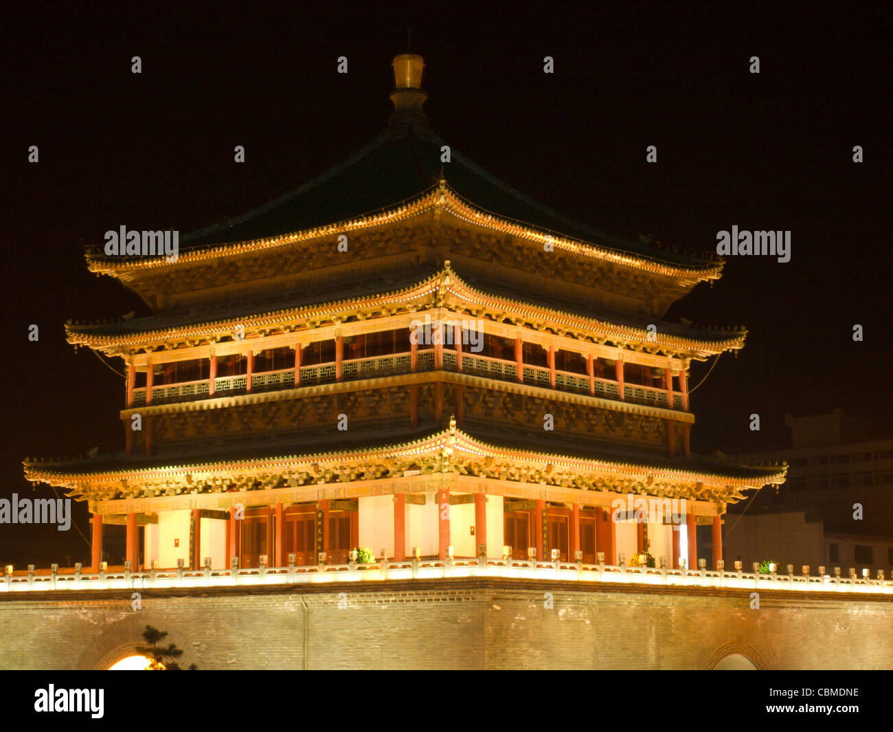 Beautiful and traditional building in the center of Xian Stock Photo ...