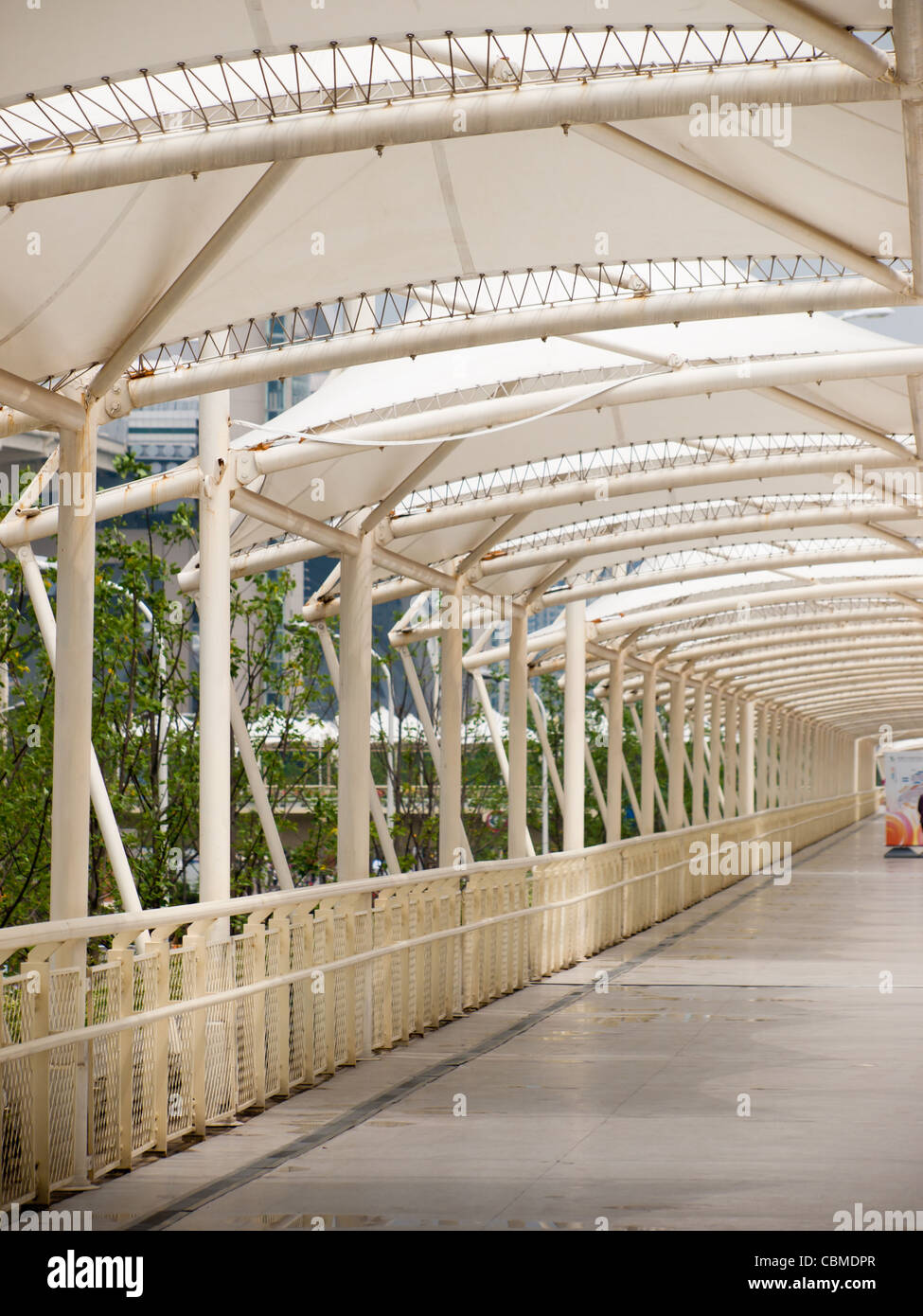Elevated pedestrian walkway at the EXPO 2010 Shanghai, China Stock ...