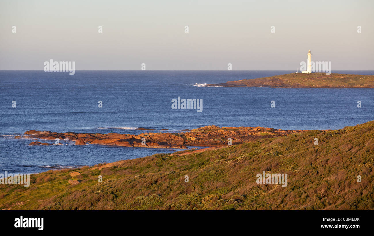 Cape Leeuwin Lighthouse, at the south-westerly tip of Australia, where ...