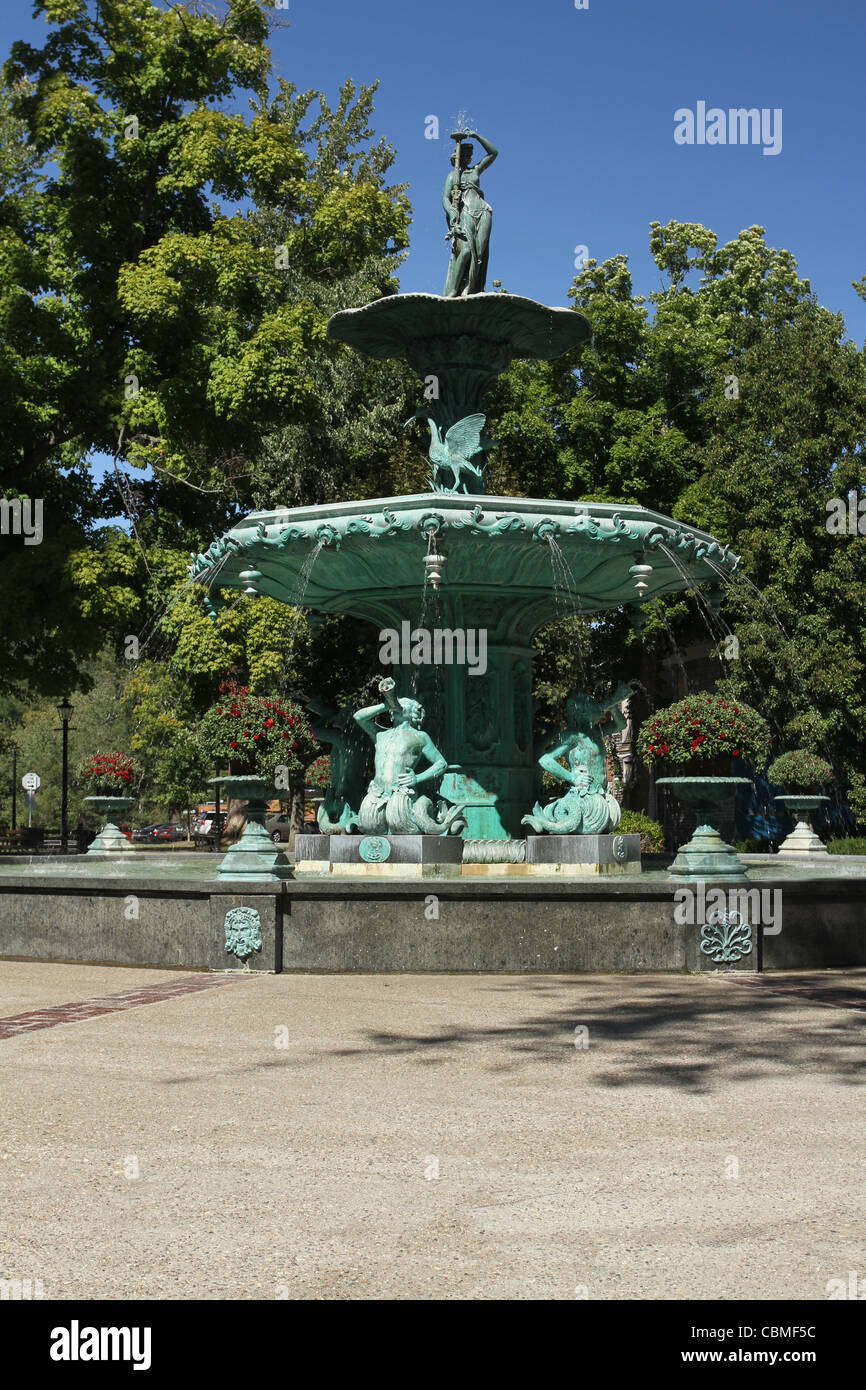 City Water Fountain. Madison, Indiana, USA Stock Photo - Alamy
