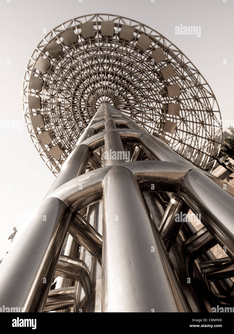 Contemporary sundial sculpture in Shanghai, China Stock Photo - Alamy