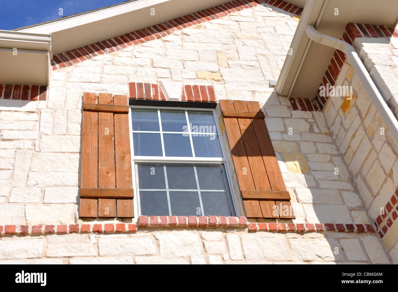 House window with shutters Stock Photo - Alamy