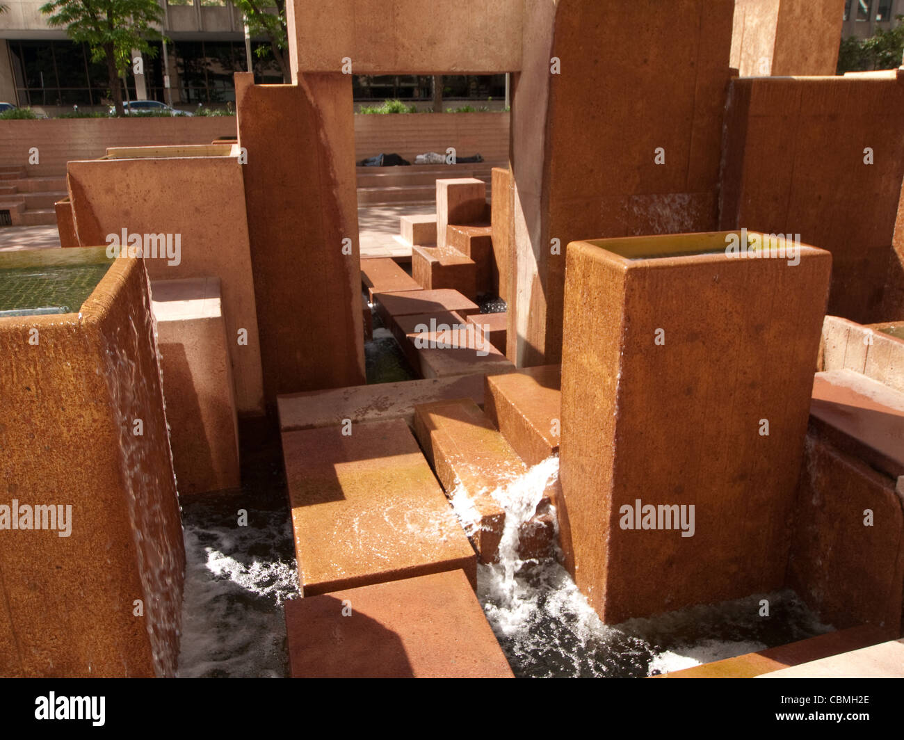 Fountain in Skyline Park, Denver Stock Photo - Alamy
