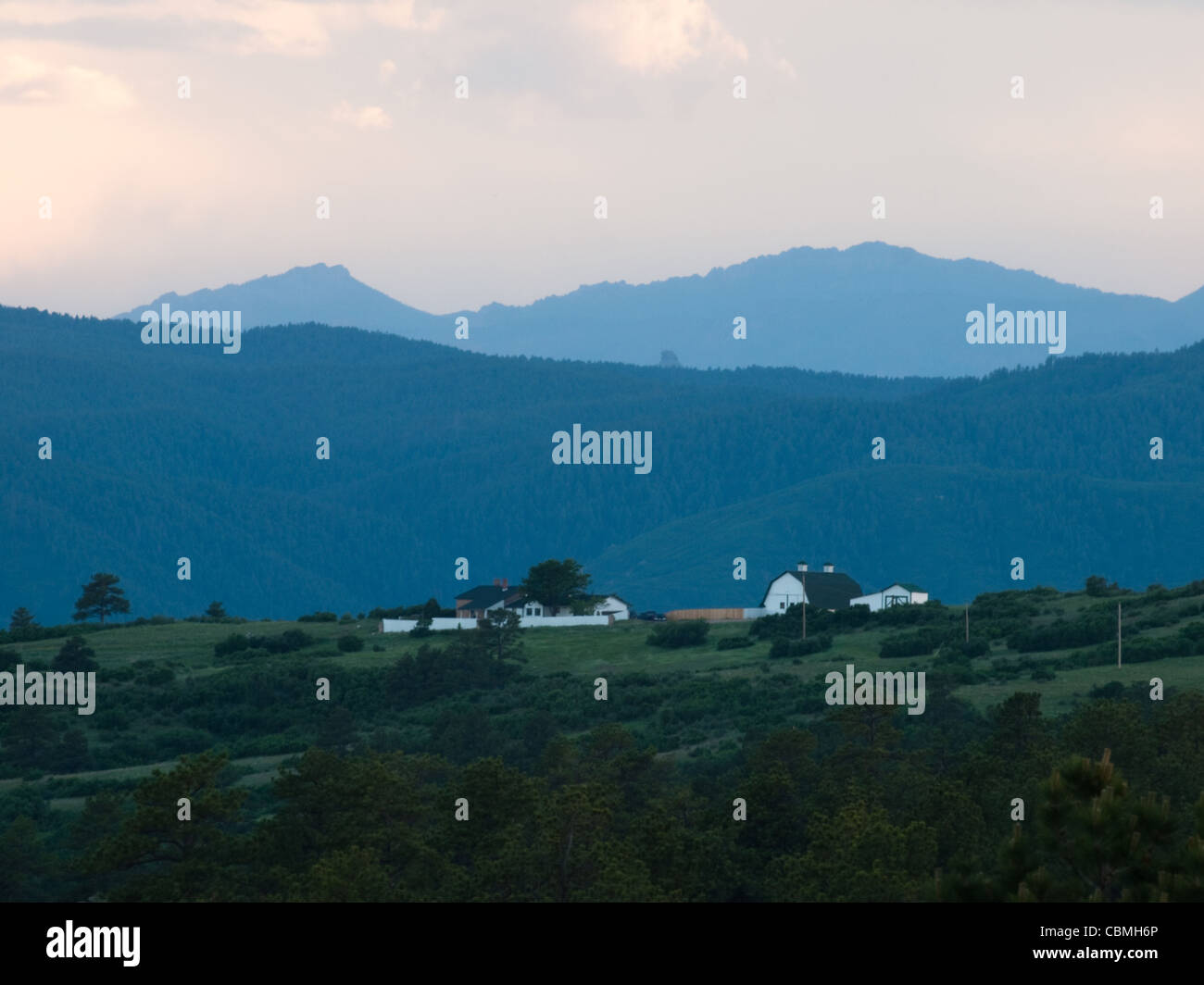 Foothill farm in Colorado Stock Photo - Alamy