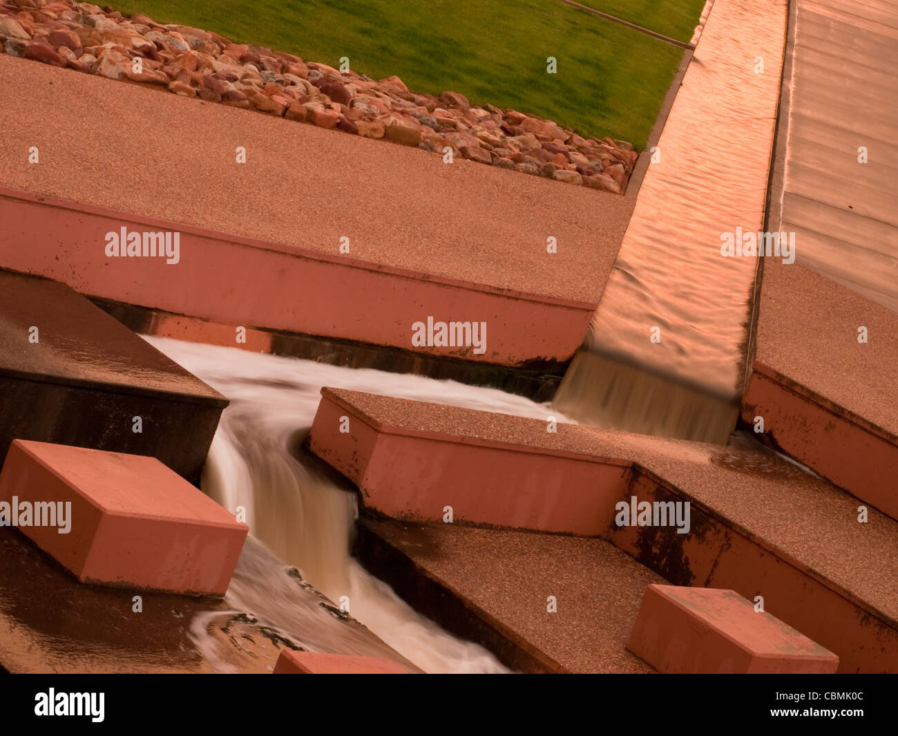 Water channel in the city park Stock Photo - Alamy
