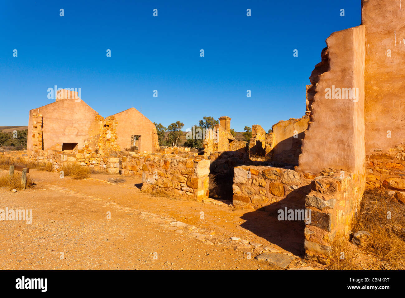 Ruins of Kanyaka Homestead near Hawker in the Flinders Ranges in ...