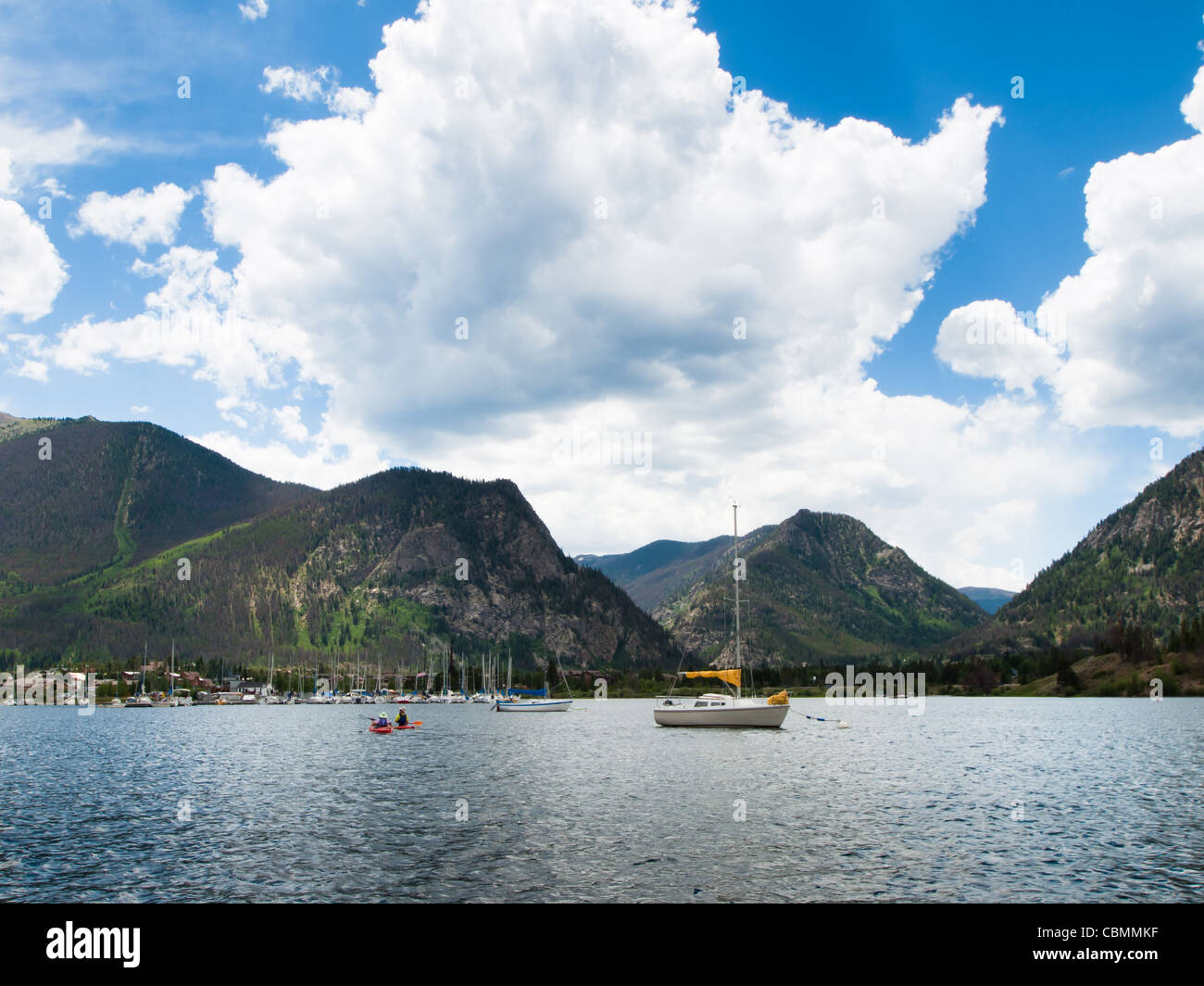 Sailboats on the Lake Dillon, Colorado Stock Photo - Alamy