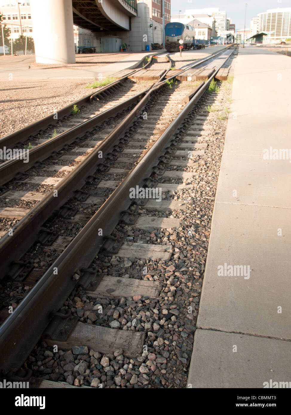 Railroad trucks at the Union Station, Denver Stock Photo - Alamy