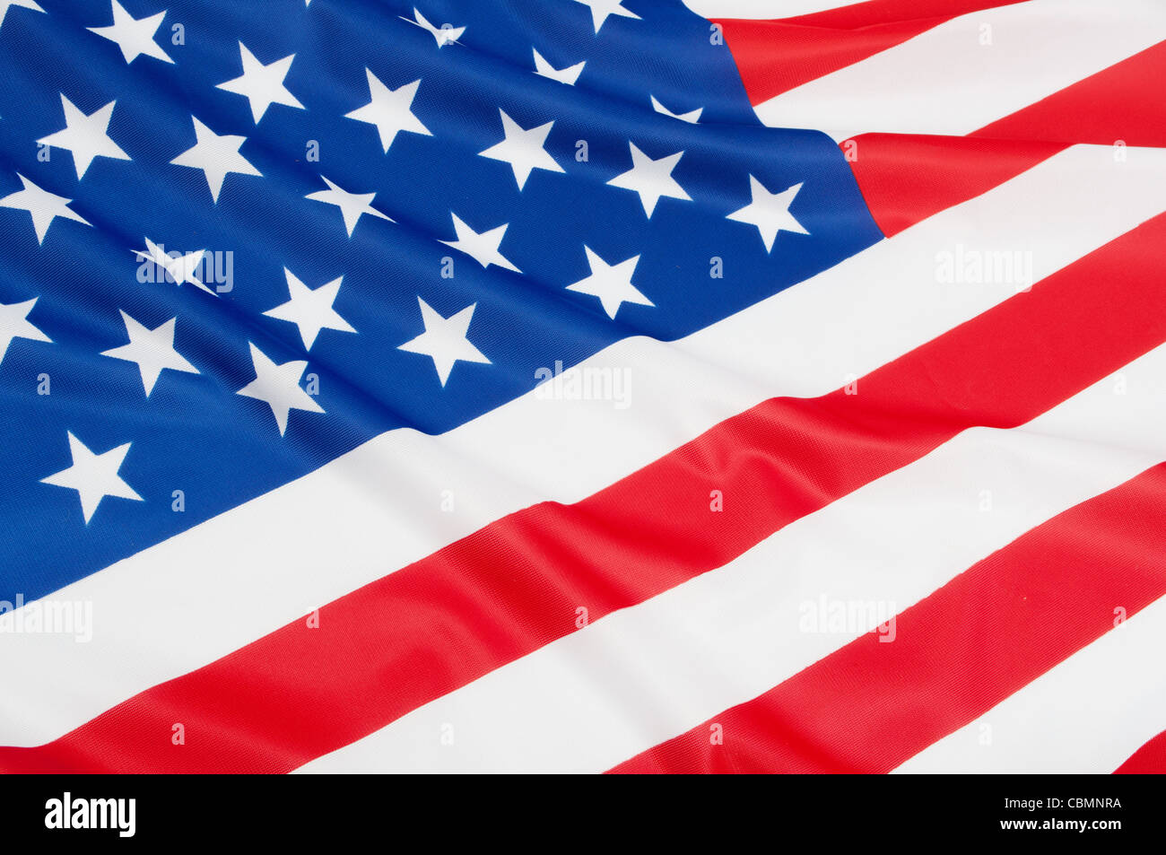 Closeup of Glossy Flag of United States of America - US Flag Drapery ...