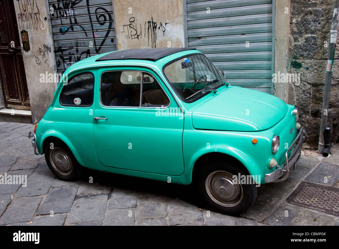Fiat 500, Genoa, Liguria, Italy Stock Photo - Alamy