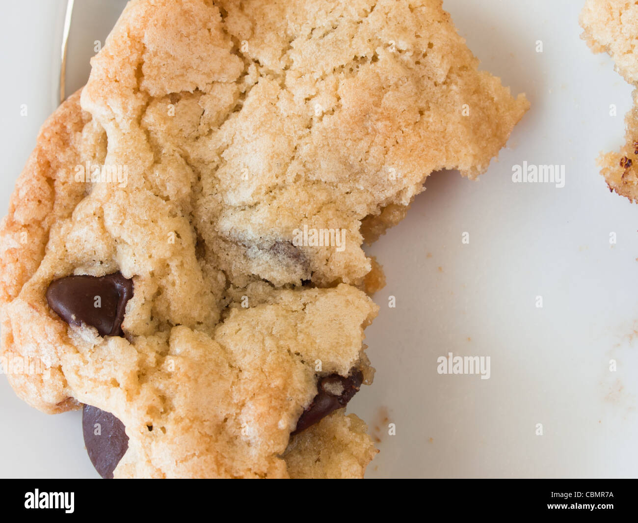 Broken homemade chocolate chip cookies Stock Photo - Alamy