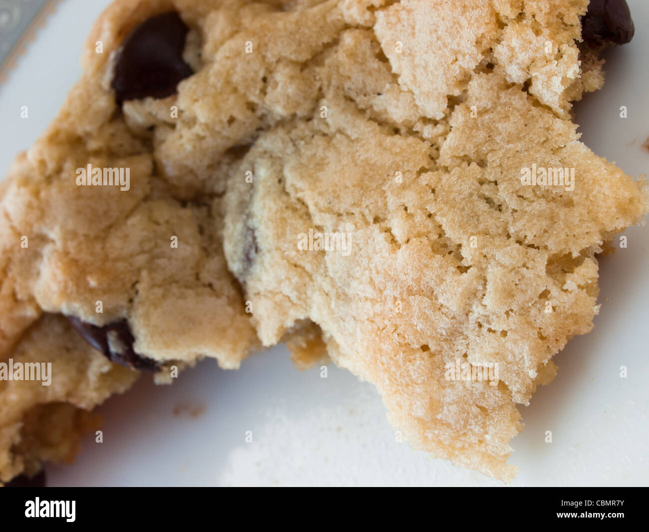 Broken homemade chocolate chip cookies Stock Photo - Alamy