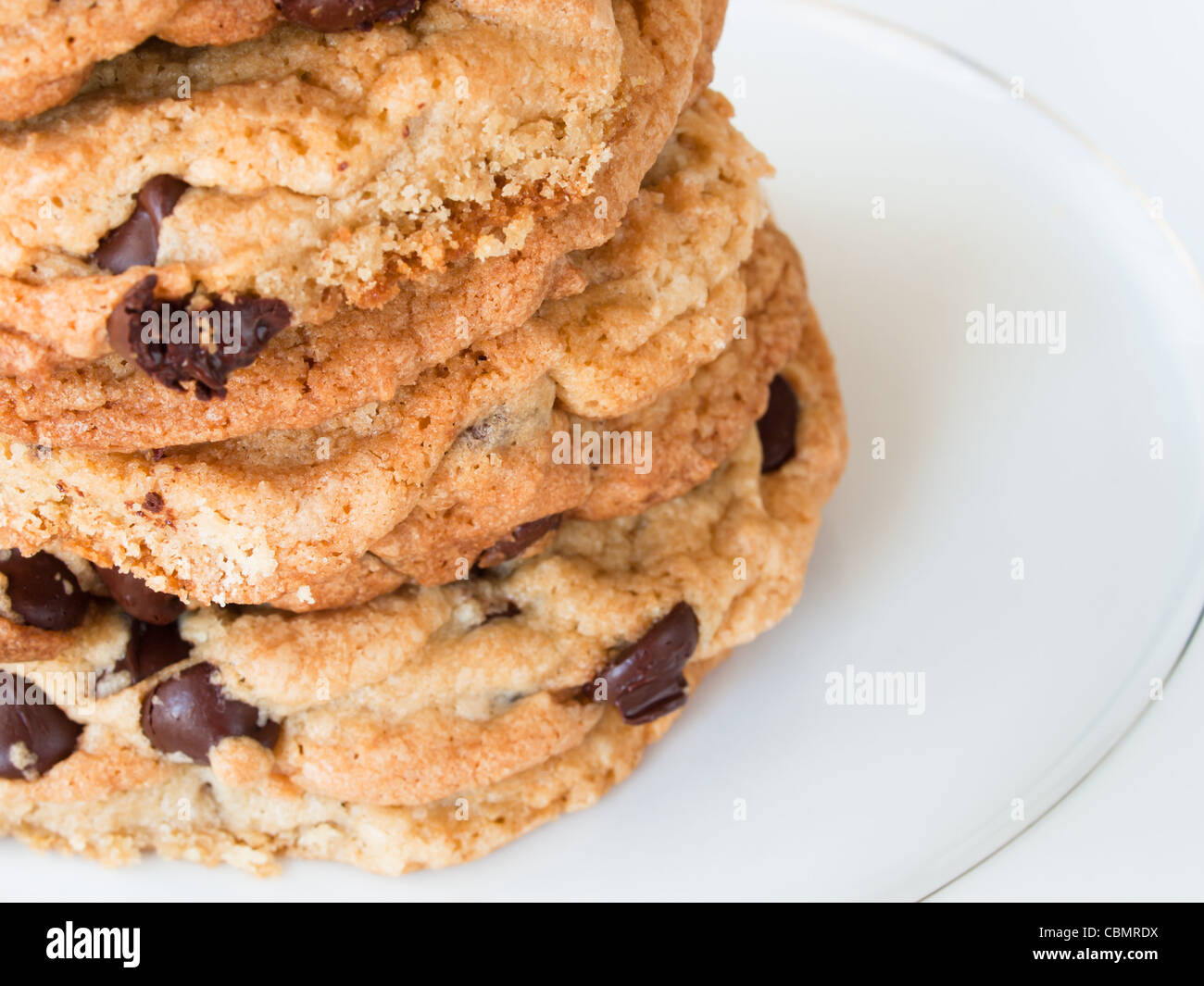 Stack of homemade chocolate chip cookies Stock Photo - Alamy