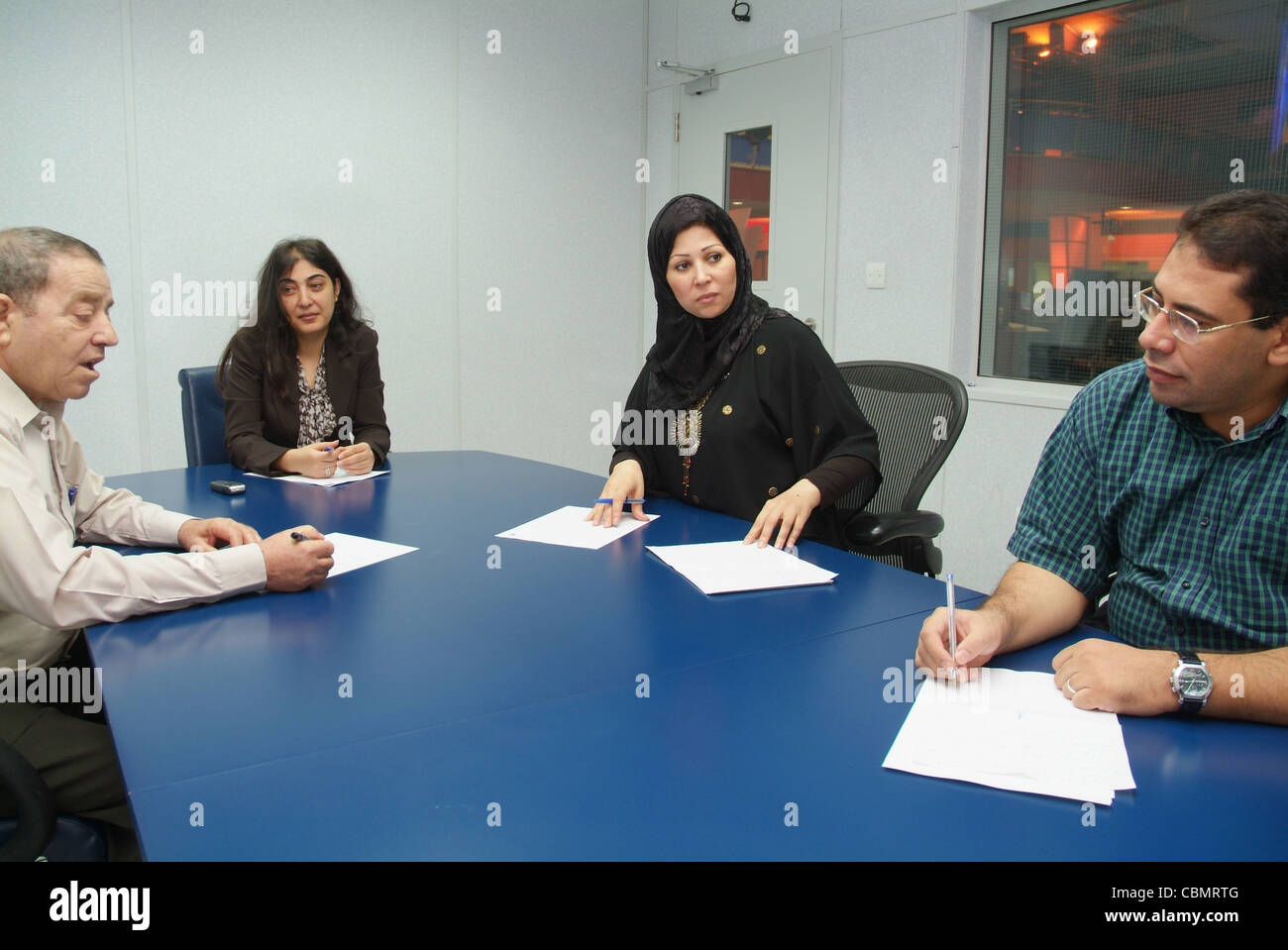 Al jazeera arabic channel anchor hi-res stock photography and images ...