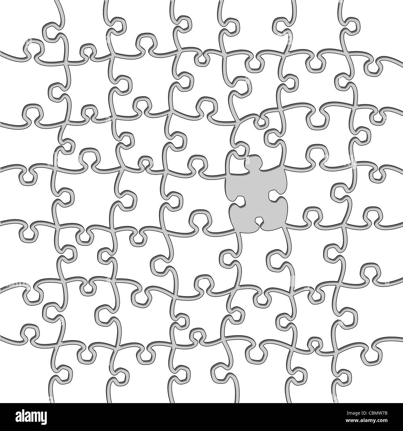 Pattern from Blank Jigsaw Puzzles, element for design, vector ...